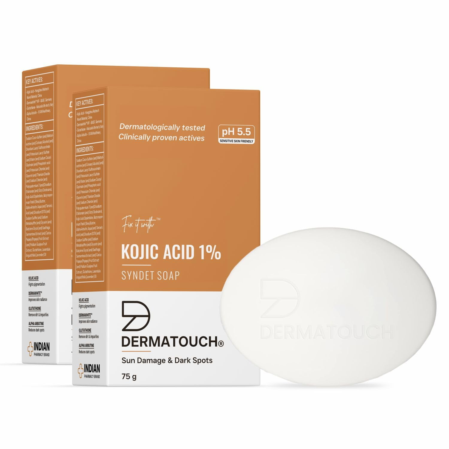 Click here for Dermatouch Kojic Acid 1 Soap  75gm Each (Pack Of 2... prices