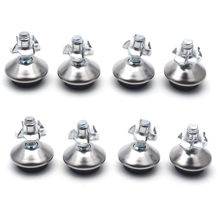 8-Pack Furniture Leg Levelers Table Leveling Feet 6mm Adjustable ...