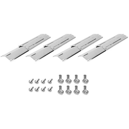 Gas Grill Heat Shields, Stainless Heat Plate Shields Replacement, 4 ...