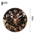 16 Inch Wall Clock Battery Operated Silent Clock Decorative for Office ...