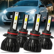 For Honda Civic 2004-2015 LED Headlight Bulbs 9005 High Beam and 9006 ...