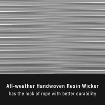 Crosley Furniture Fenton Wicker / Rattan Stackable Chair in Gray (Set ...