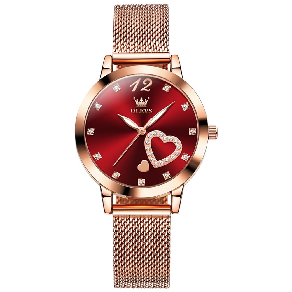 Click here for Olevs Ladies Watches Rose Gold Mesh Strap Fashion... prices