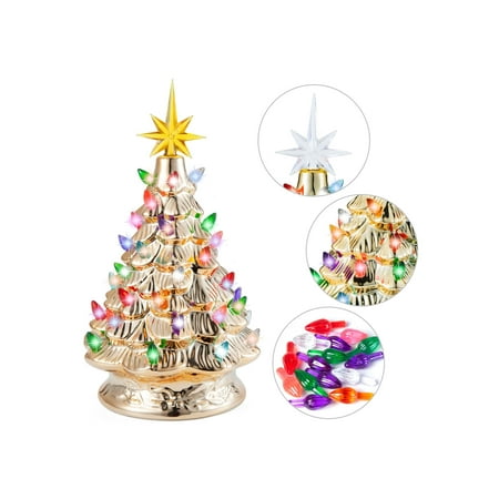 12" Gold Ceramic Christmas Tree - Walmart.ca