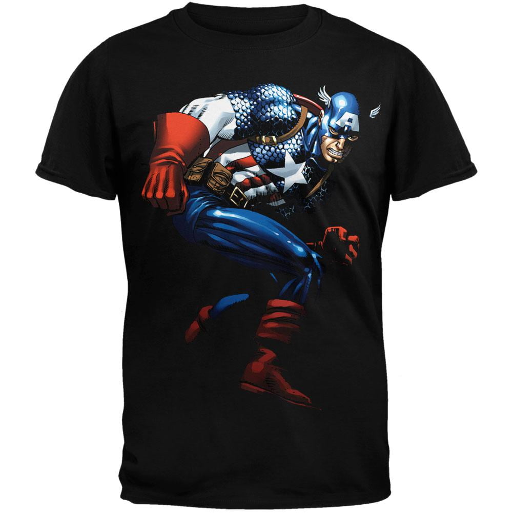 Captain America - Captain Action T-Shirt - Medium - Walmart.com