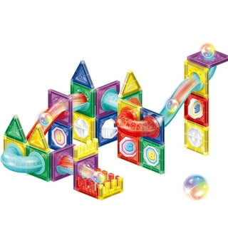 Jasonwell 108pcs Magnetic Tiles Building Blocks 3D Construction Set ...
