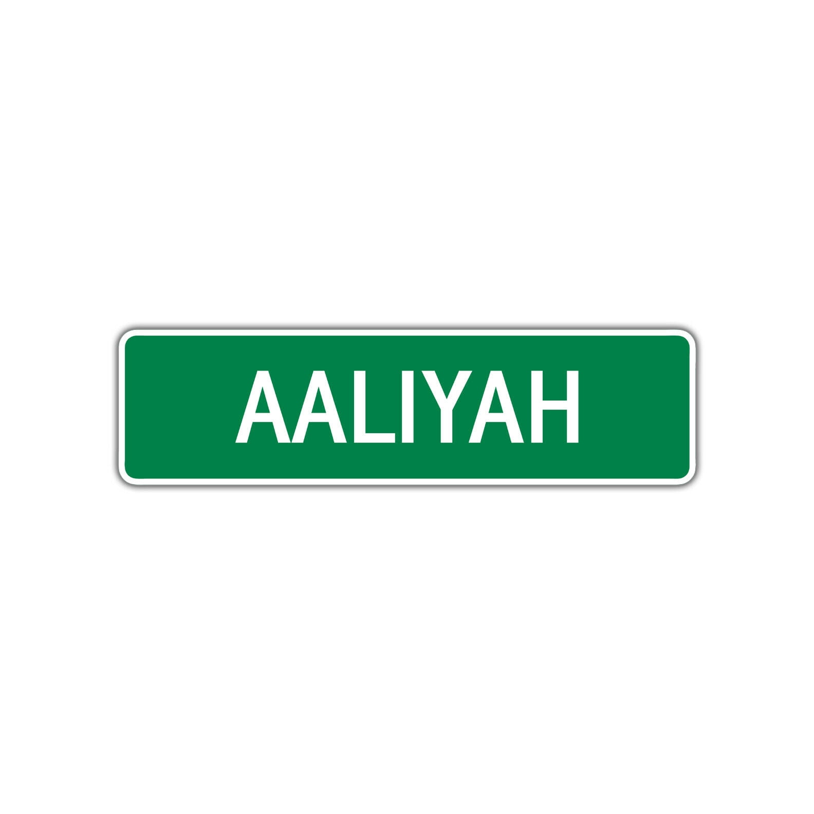 Aaliyah Girls Children Indoor Outdoor Unique Wall Novelty Name Letter ...