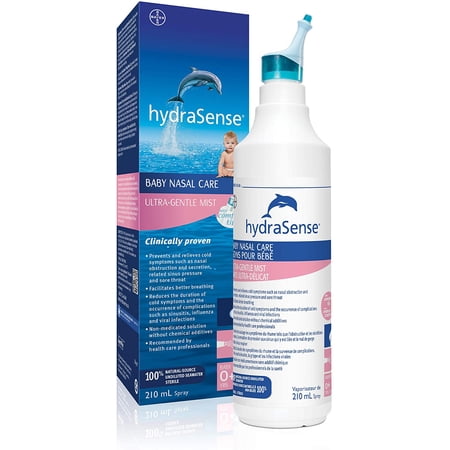 hydraSense Ultra-Gentle Mist Nasal Spray, Baby Nasal Care, 100% Natural ...