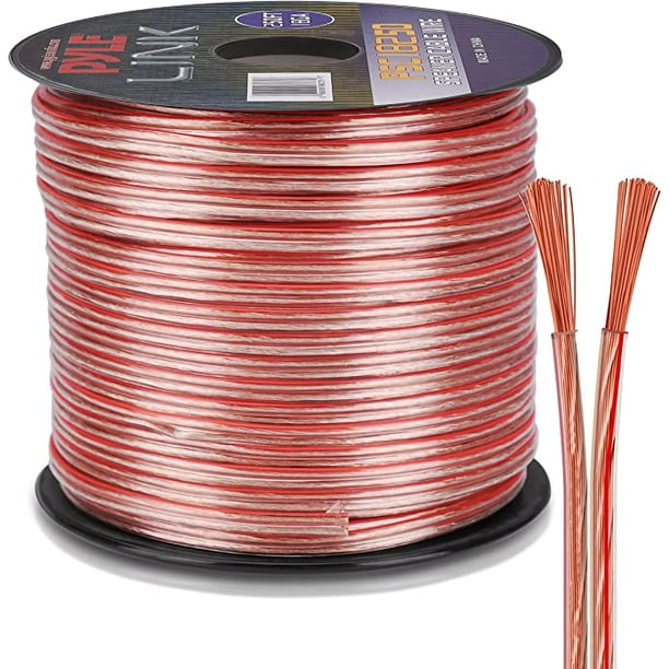 Pyle 250ft 18 Gauge Speaker Wire 1 Copper Cable in Spool for Connecting ...