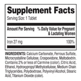 Spring Valley Iron Prenatal Health Dietary Supplement Tablets, 27 mg ...