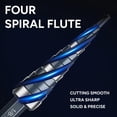 Four Spiral Flute Step Drill Bit Set, 3PCS 1/8"-7/8" High-Speed Steel ...