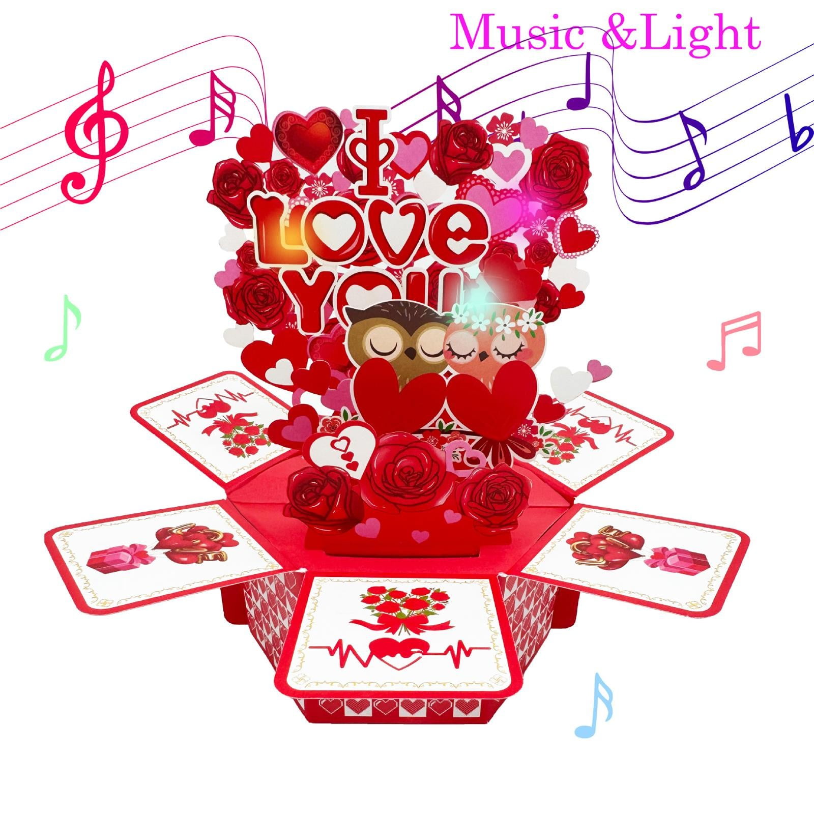 Click here for Hgoty Valentines Day Music And Light Card  Valenti... prices