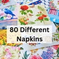 Keep Unique Decoupage Napkins, Mystery Pack of Random Paper Napkins ...
