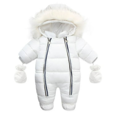 Baby Clothes Boy Girl Thick Snowsuit Winter Warm Coats Cow Prints Hooded Romper Jumpsuit ...