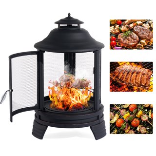 DeckProtect DP2002 16 x 16 Mat & Rack Fire Pit Combo - Walmart.com