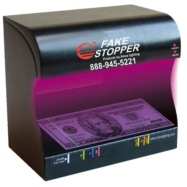 FAKE STOPPER UVF2X8 AMAX COUNTERFEIT DETECTOR RED EYES - Walmart.com