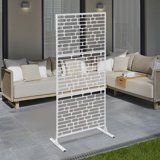 Privacy Screen Fence Panels White Outdoor Privacy Fence Screen ...