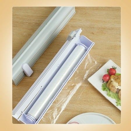 Sruiluo Magnetic Cling Wrap Cutter, Kitchen Supplies PE Wrap Divider ...