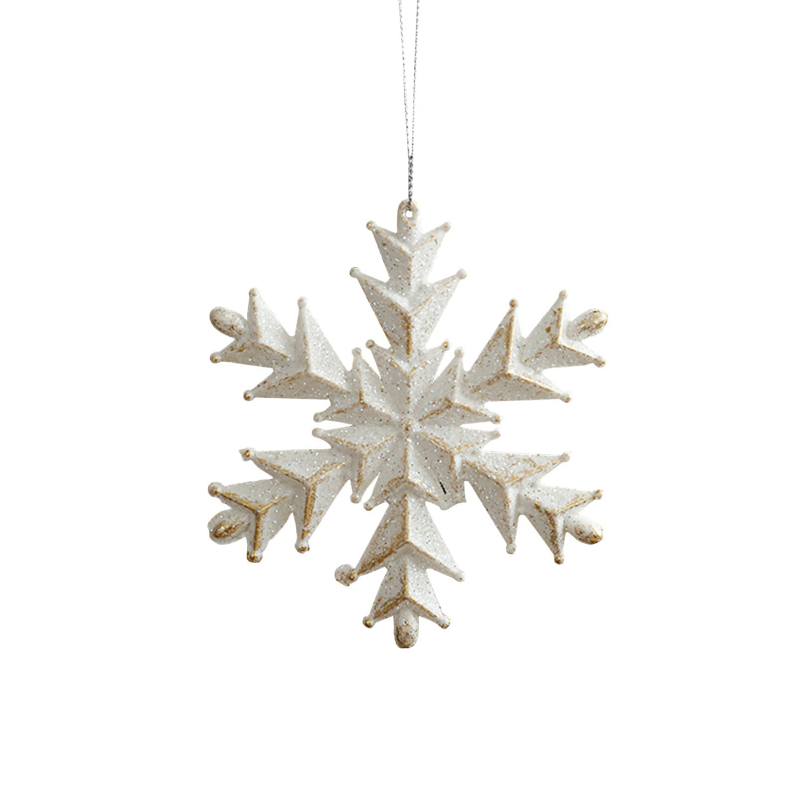 6 PCS Christmas Tree Pendant Christmas Hanging Ornaments Glitter ...