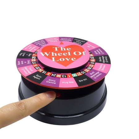 YDJKET Game Electric Turntable Roulette Wheel Couples Dare Lovers Truth ...