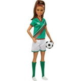 Barbie Soccer Fashion Doll Dressed in Cleats, Colorful #16 Uniform ...
