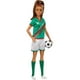 Barbie Soccer Fashion Doll Dressed in Cleats, Colorful #16 Uniform ...