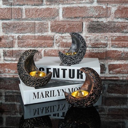 Eid Resin Moon Incense Burner Aroma Burner Candlestick Creative Eid ...