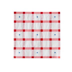 Creative Converting Patriotic Parade Napkins, 6.5", Red, White and Blue ...