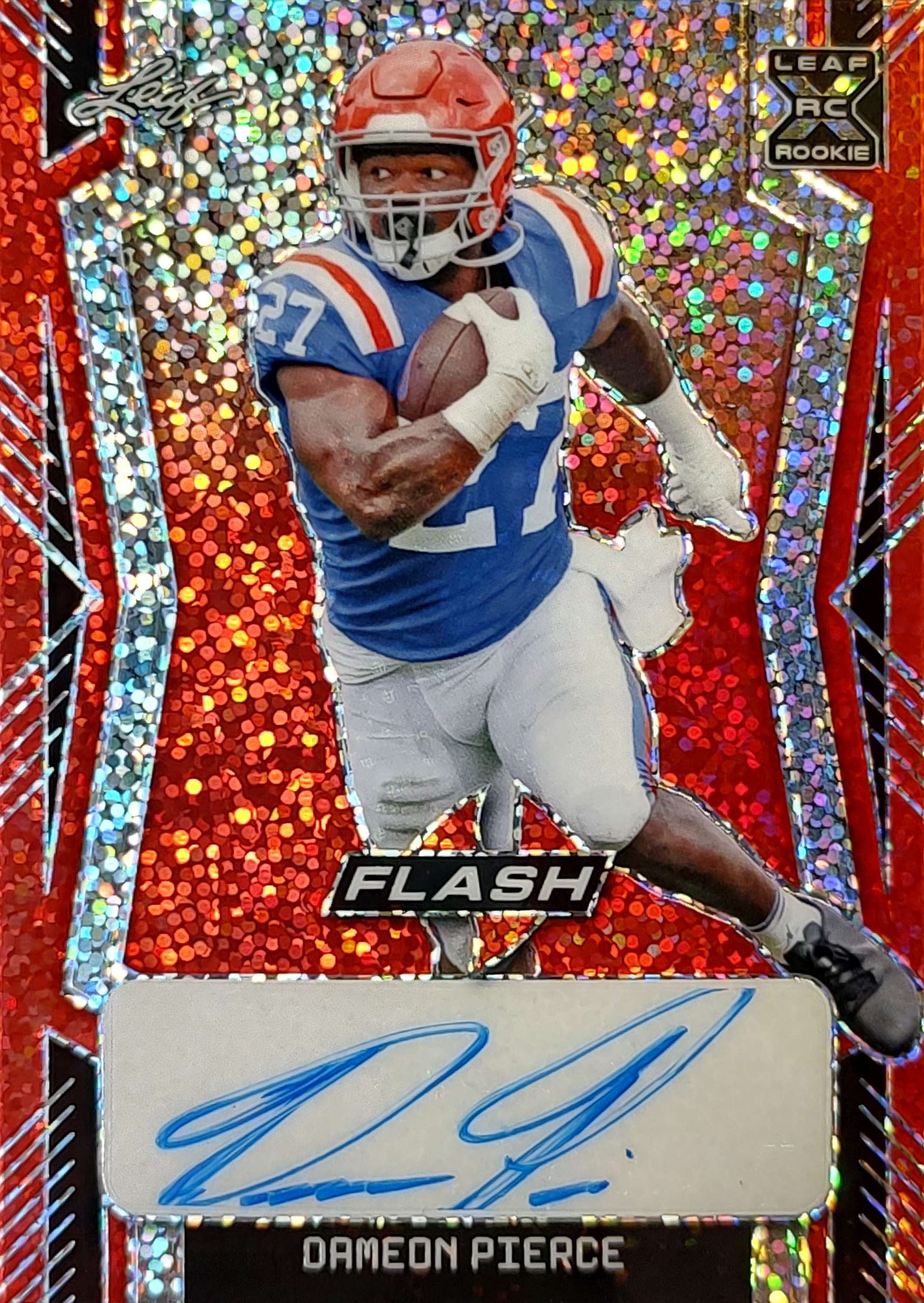 NFL 2022 Leaf Flash Dameon Pierce 1/5 Autographed Trading Card BA-DP2 ...