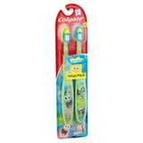Colgate Kids Spongebob Toothbrush Value Pack, Soft, 2 Count - Walmart.com