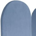 6 ft. Classic Arch Velvet Room Divider Blue 3 Panel - Walmart.com