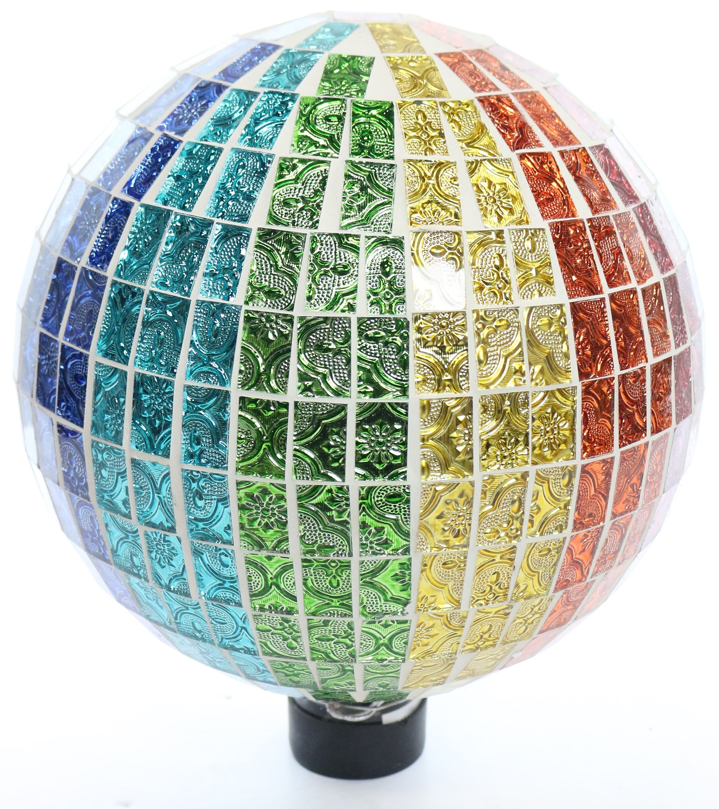 Rainbow Mosaic Gazing Globe Embossed Tile Pattern - Walmart.com