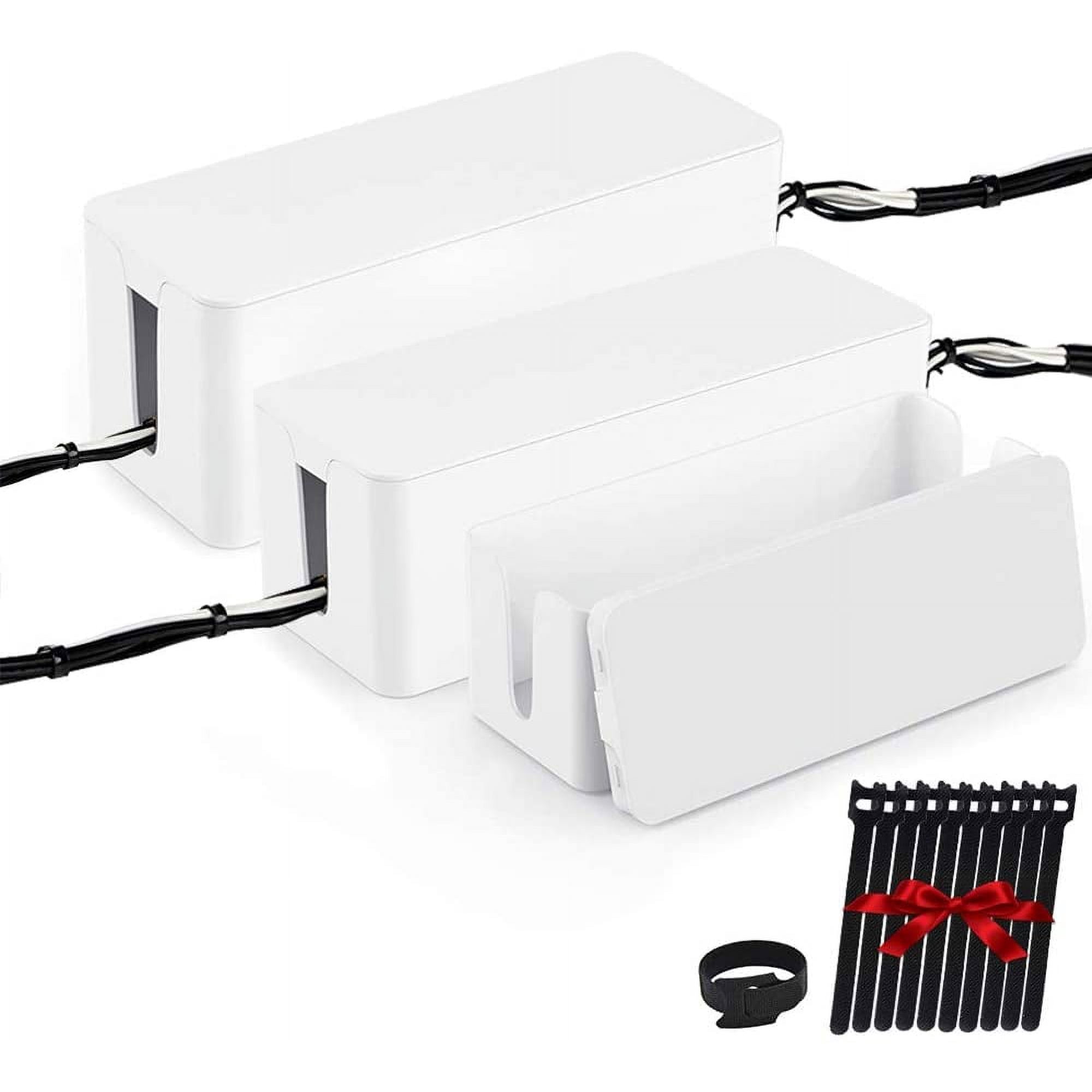 Powerking Cable Organizer Box Set For Hiding Power Strips PowerKing ...