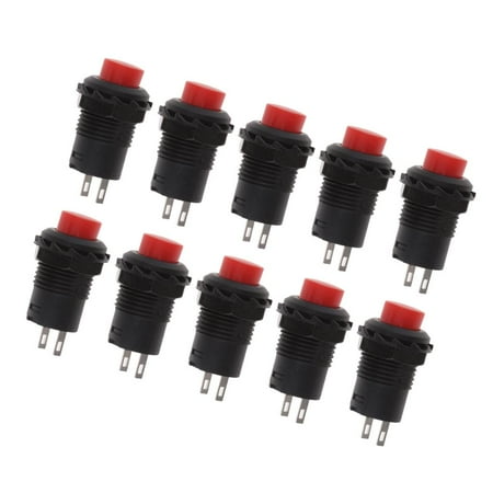 10 Pieces 125V 3A Momentary Trip Push Button Switch Electromagnetic ...