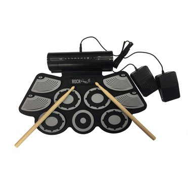 Pyle PTEDRL12 - Electronic Drum Kit - Compact Drumming Machine, Quick ...