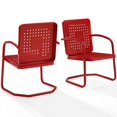 Crosley Bates Chair In Red (Set Of Two) - Walmart.com