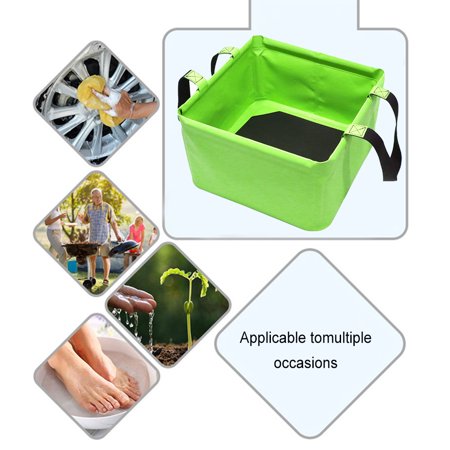 Bucket 18L Foldable Portable Fishing Square Hiking Washing Water Water ...