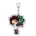 Demon Slayer Acrylic Keychains,Anime Character Key Ring Set for Fans ...
