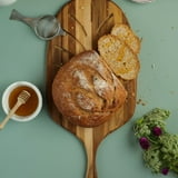 TeakHaus Canoe Bread Board (Small) | 19" x 9.25" x 0.5" - Walmart.com