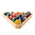 Premium Billiard Balls Set with Wooden Triangle Rack and Diamond Rack ...