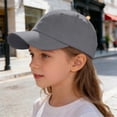 Bobifish Boys Girls Baseball Hats Solid Color Curved Brim Baseball Caps ...