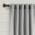 Lush Decor Farmhouse Vintage Stripe Window Curtain Panels - Black - 40 ...