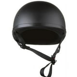 Skid Lid Original Motorcycle Half Helmet Flat Black MD - Walmart.com