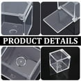 12Pcs Acrylic Single Ball Display Case Transparent Holder with Flip ...