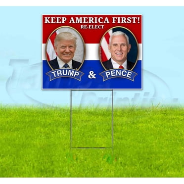 President Donald Trump Big Head Yard Sign, 19" x 14" - Walmart.com