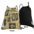 Ancient Egypt Large Drawstring Backpack Casual Cinch Sack Bag Backpack ...