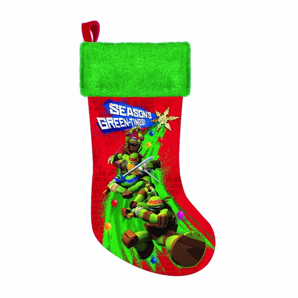 Teenage Mutant Ninja Turtles Christmas Stocking TMNT Seasons Green ...