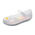 Abomasnow Jelly Sandals for Girl Closed Toe Glitter Dress Shoes Soft ...