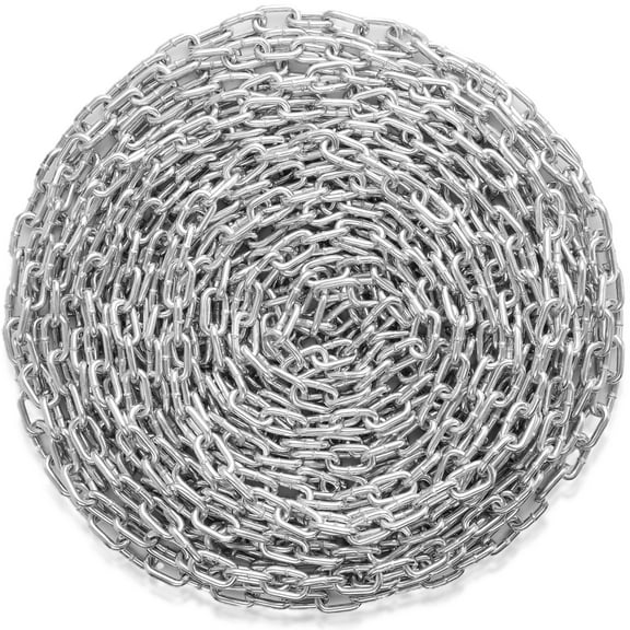 VEVOR Proof Coil Chain, 3/16" x 10', 1100 lbs Safe Working Load, Zinc ...