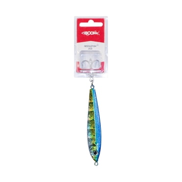 Boone Needlefish Lure Saltwater Bottom Fish Fishing Jig, Green Mackerel ...